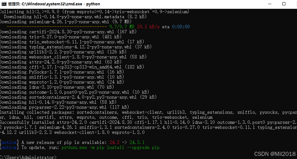 Selenium+python window10安装_win10安装selenium-CSDN博客