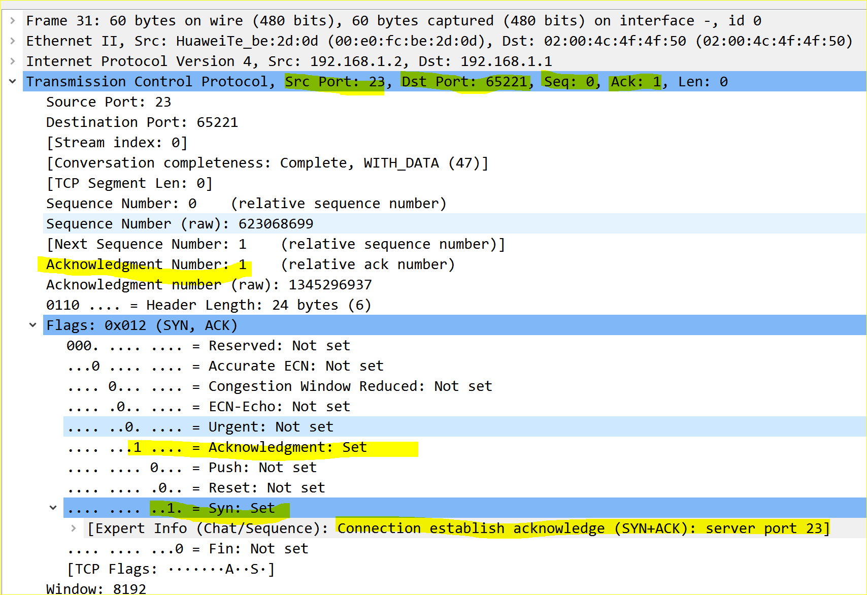 TCP报文分析（在telnet过程中）_telnet发送tcp报文-CSDN博客