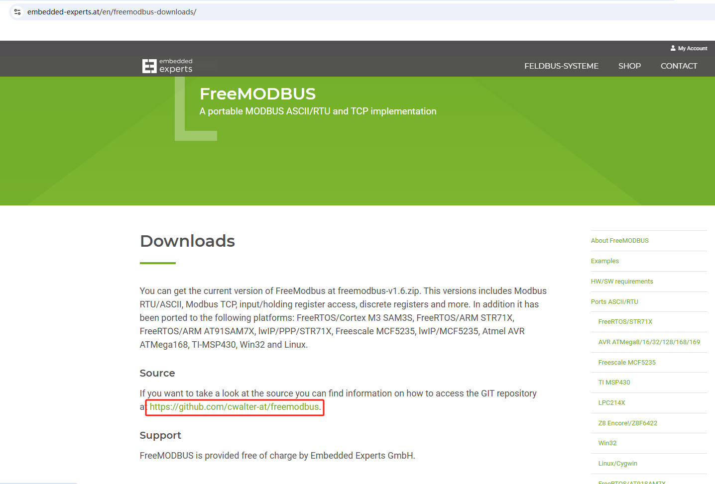 MODBUS之FreeModbus源码获取_freemodbus 下载-CSDN博客