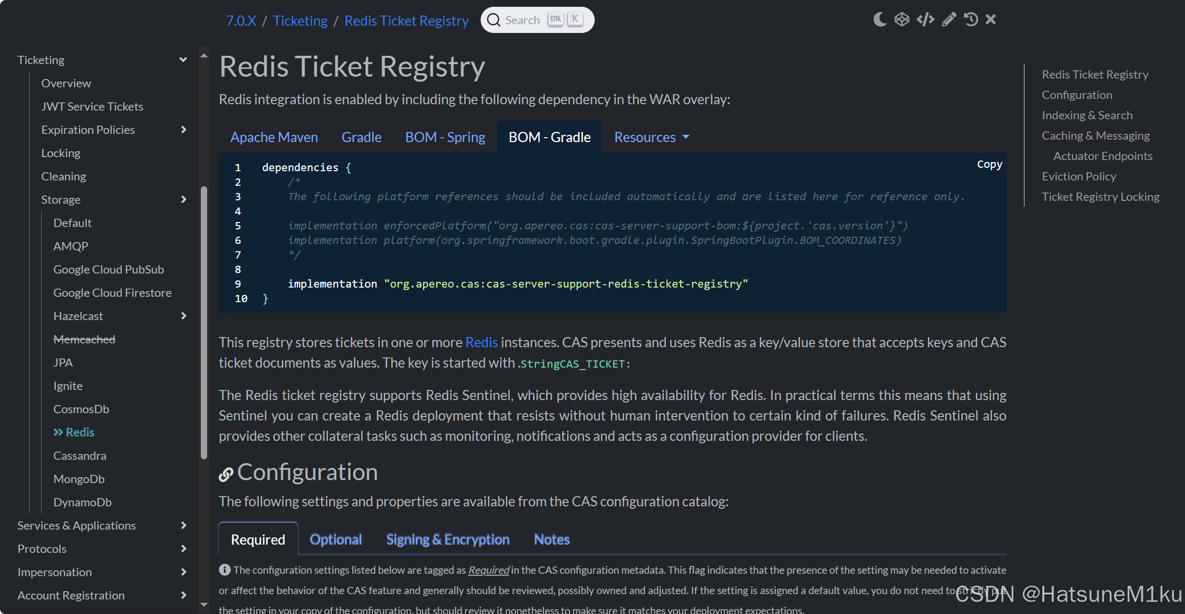 【CAS单点登录2】Apereo CAS 7.0 源码 配置Ticket存储于Redis_cas7.x 单点登录-CSDN博客
