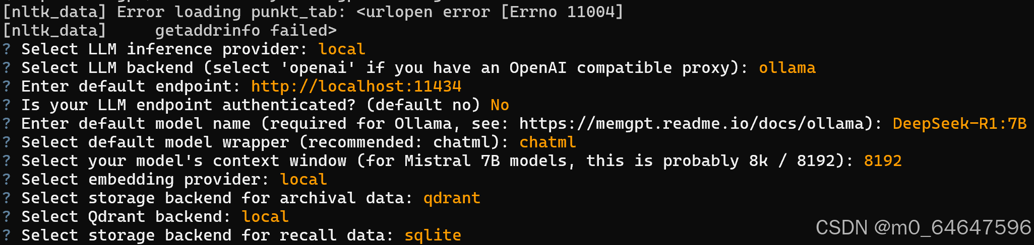 本地部署DeepSeek + MemGPT：打造具有持久记忆的智能对话系统_memgpt部署-CSDN博客