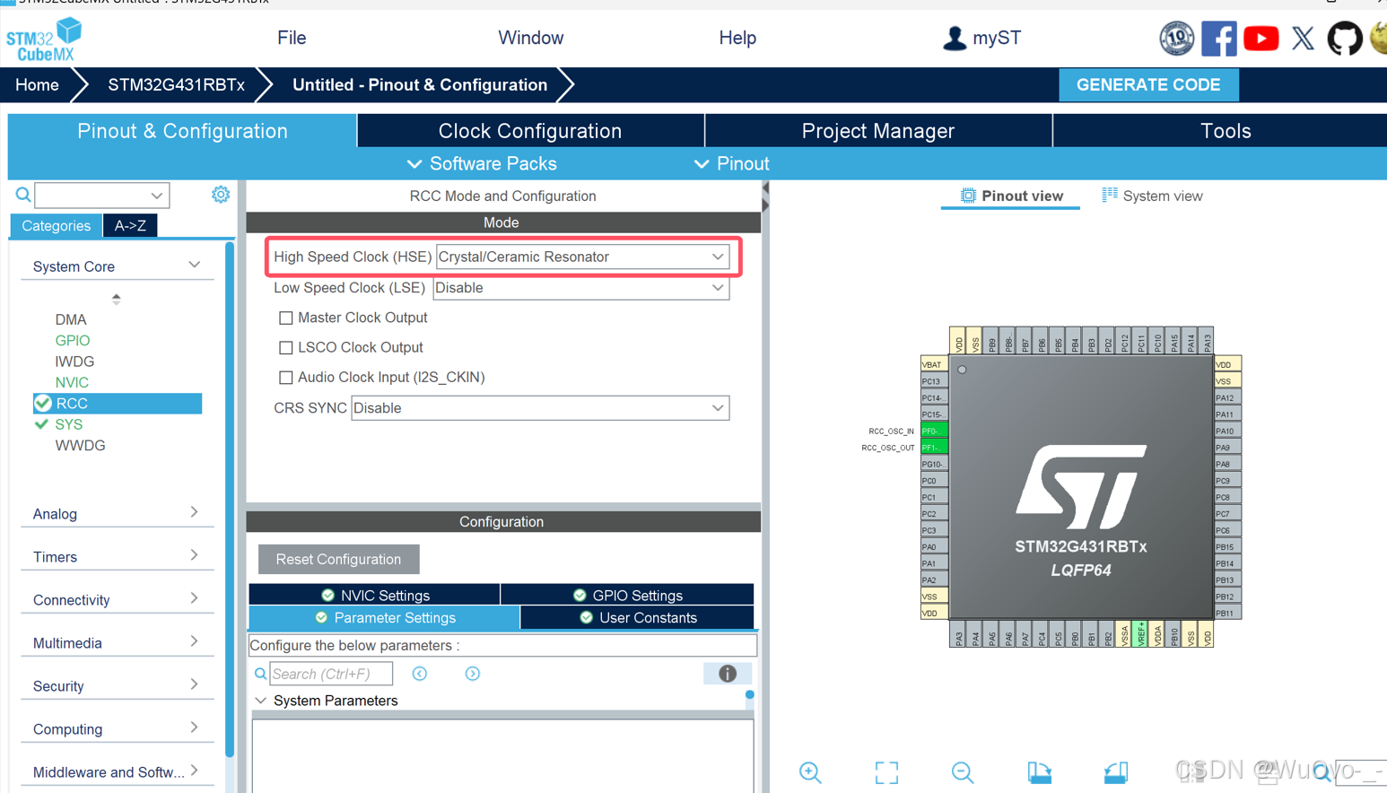 蓝桥杯嵌入式STM32G431RBT6各模块相关配置及代码_stm32g431rbt6 pack-CSDN博客