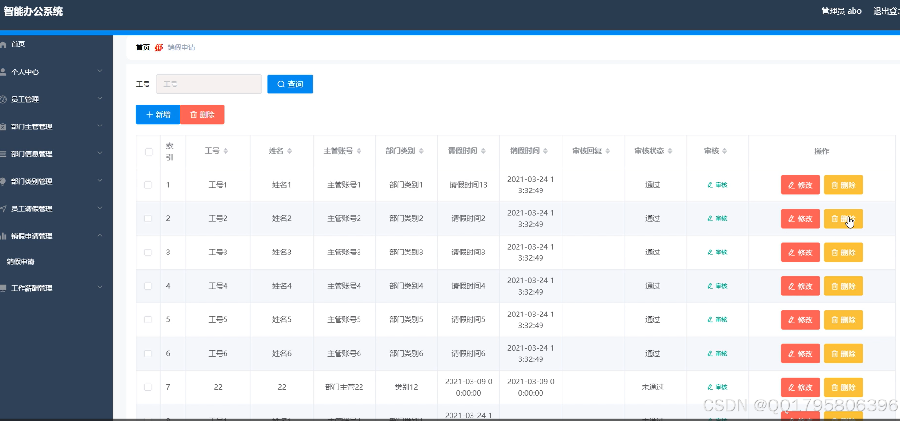 基于java jsp ssm vue OA智能办公系统请假、薪酬工资管理系统-CSDN博客