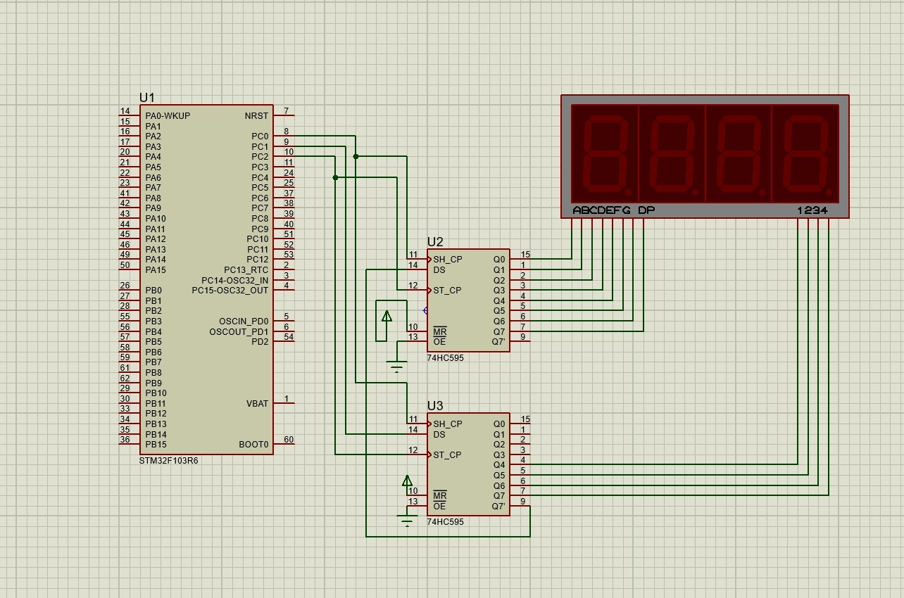 74HC595驱动数码管与点阵屏-CSDN博客