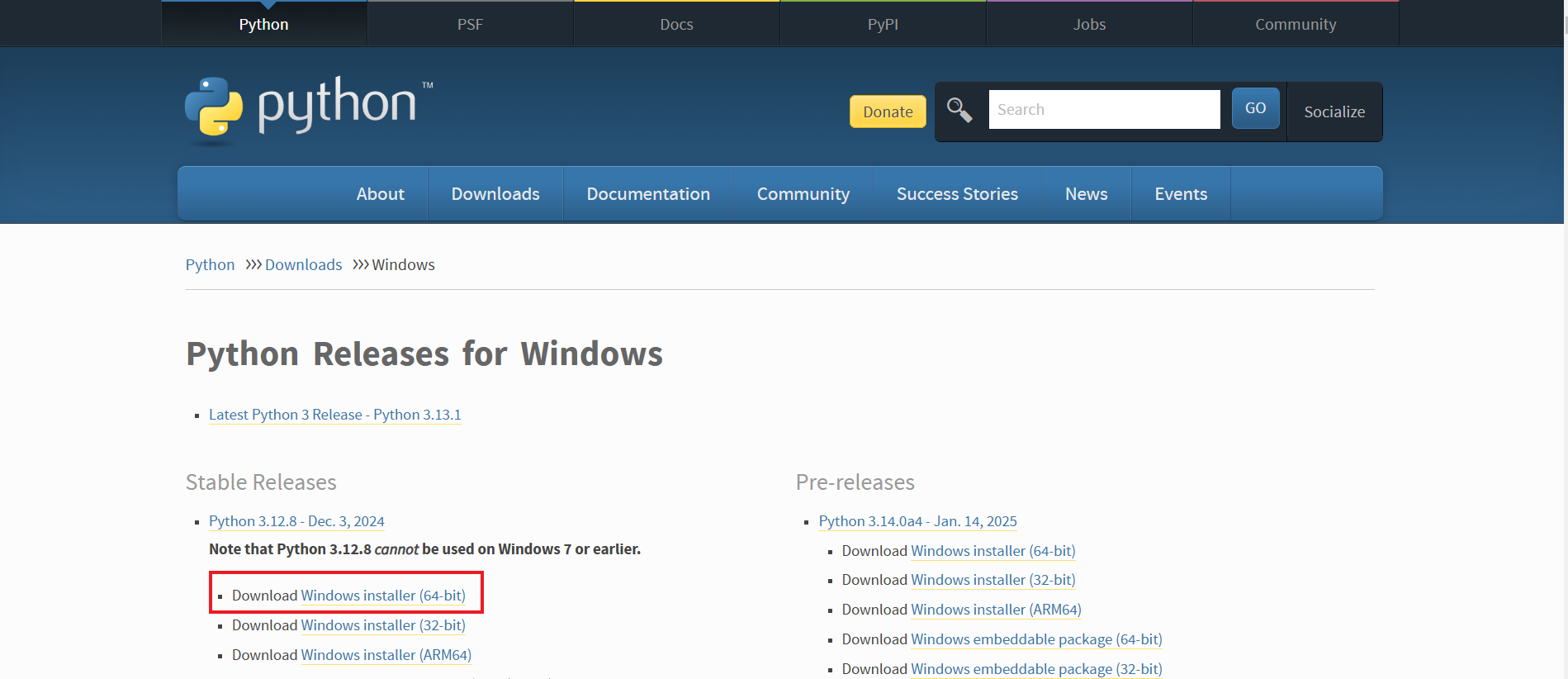 2025年最新版Python安装教程 （图文非常详细）_python最新版安装-CSDN博客
