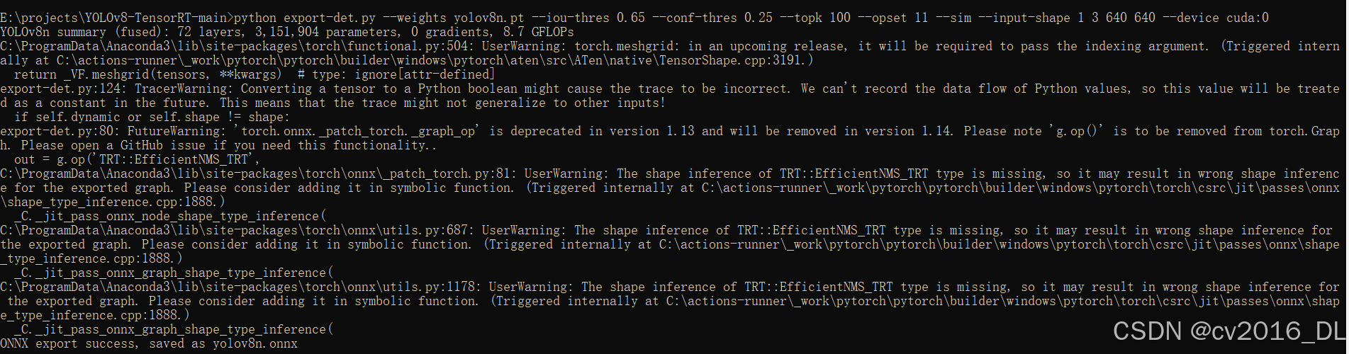 yolov8使用TensorRT加速_yolo tensorrt加速-CSDN博客