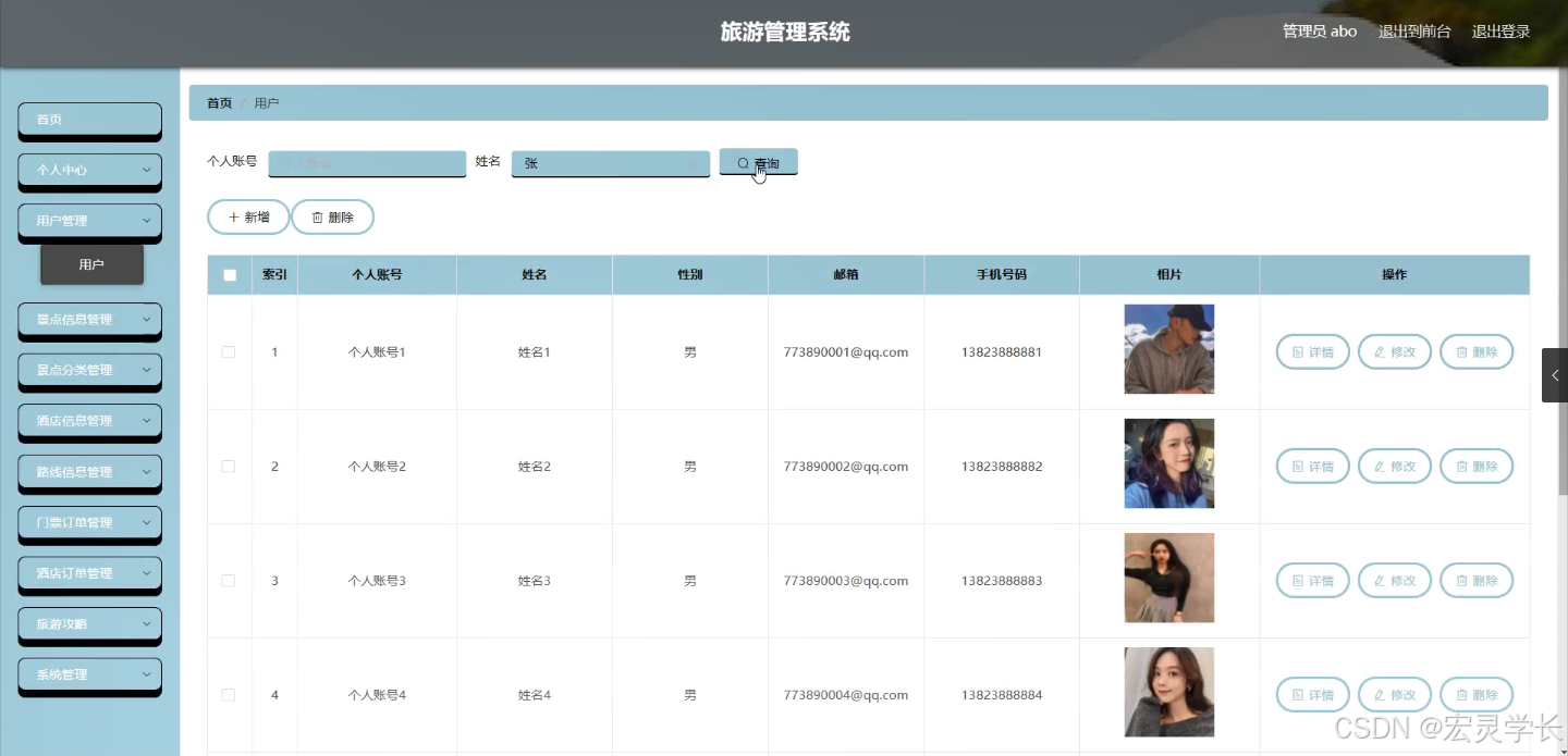 Java计算机毕业设计旅游管理系统(开题程序论文)java旅游管理系统论文 Csdn博客
