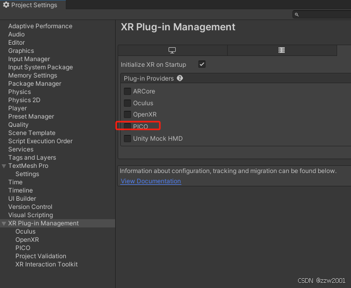 pico 开发 报错Instance of Unity.XR.PXR.PXR_Loader couldn‘t be created_instance of unityeditor.xr ...