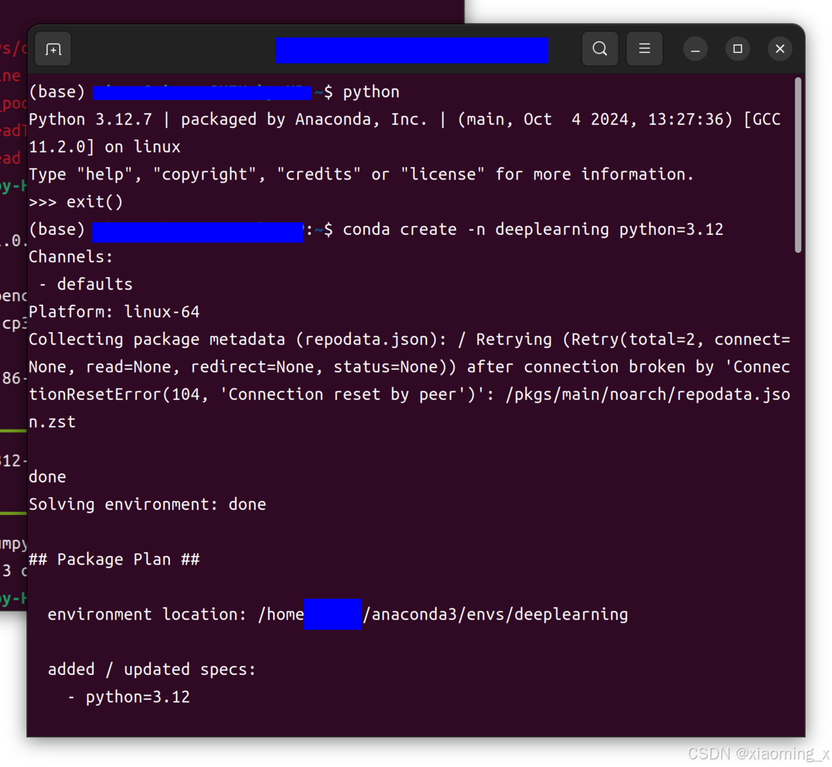 Ubuntu系统深度学习环境配置_ubuntu conda-CSDN博客