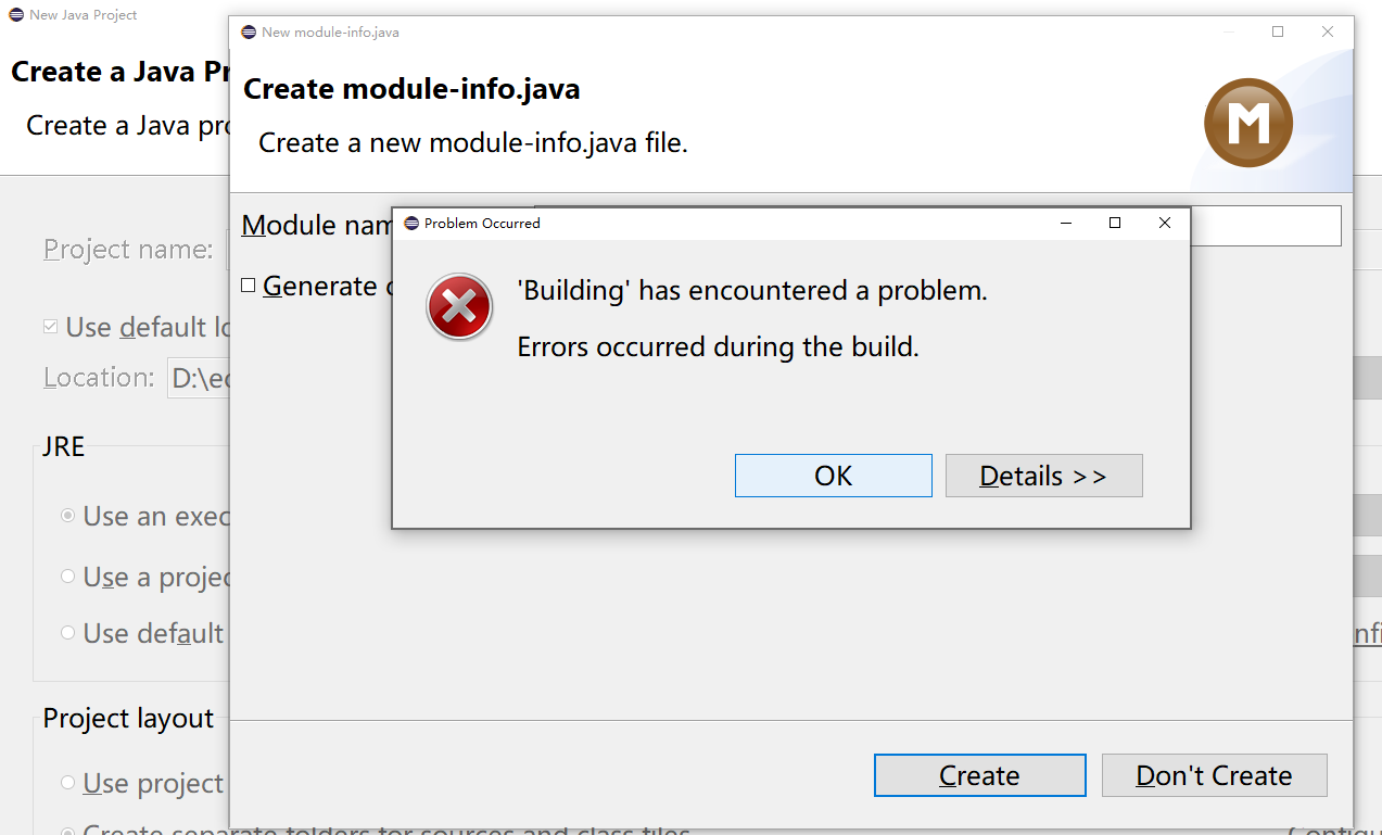 解决Eclipse Errors occurred during the build.Errors running builder ‘Java Builder‘ on project ‘222 ...