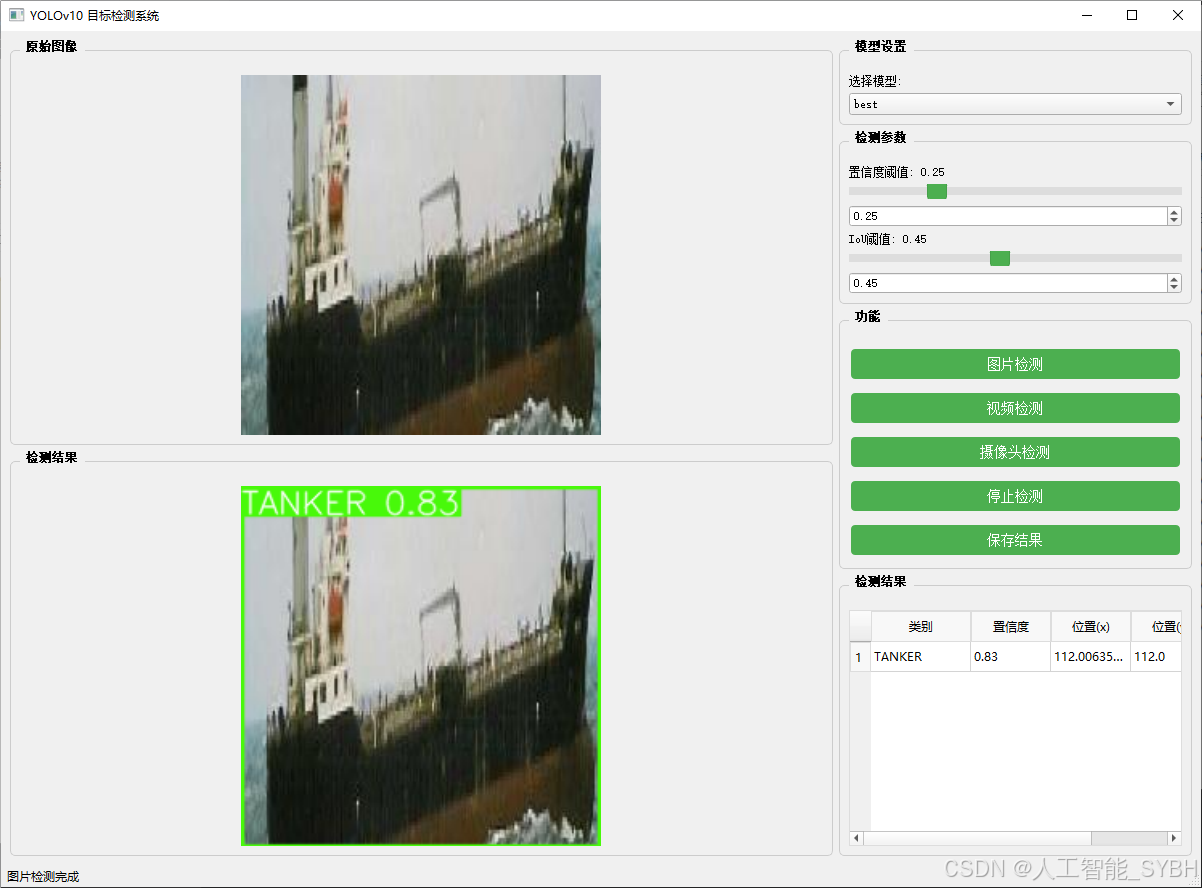 基于深度学习YOLOv10的船舶类型识别检测系统（YOLOv10+YOLO数据集+UI界面+Python项目源码+模型）_yolo10 船舶模型识别训练-CSDN博客