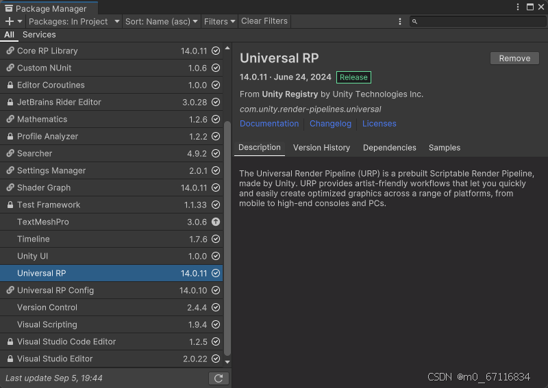 从零unity搭建尝试版(day1)———升级urp-CSDN博客