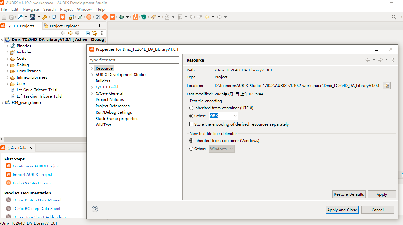 【AURIX Development Studio（IDE）注释乱码的解决办法】_arduino ide注释乱码-CSDN博客