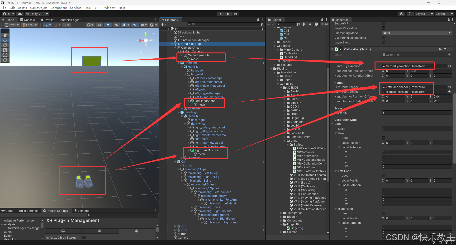 Unity+全身虚拟形象（IK）+Pico手势驱动人物手骨骼_pico4能运行精细的人物模型么-CSDN博客