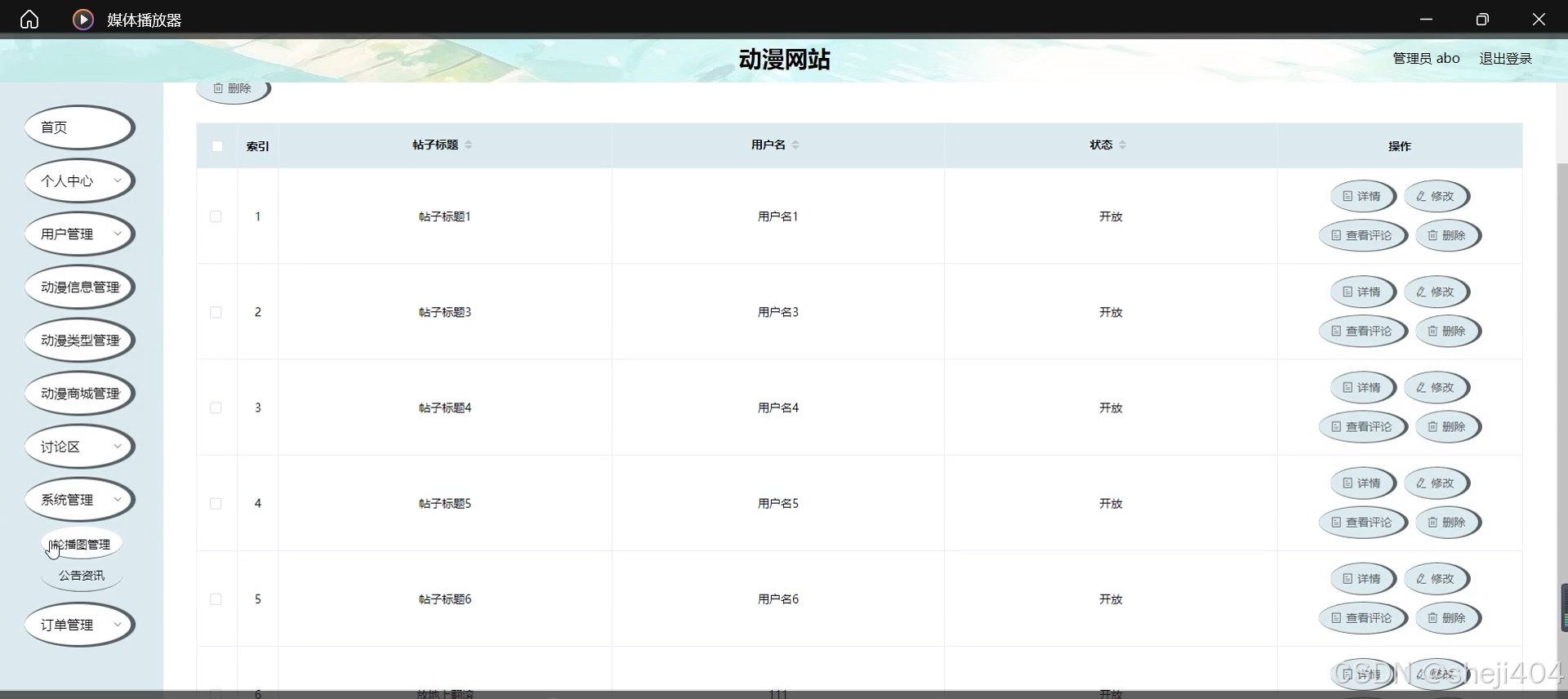 基于ssmvue动漫网站开题报告程序论文java Csdn博客