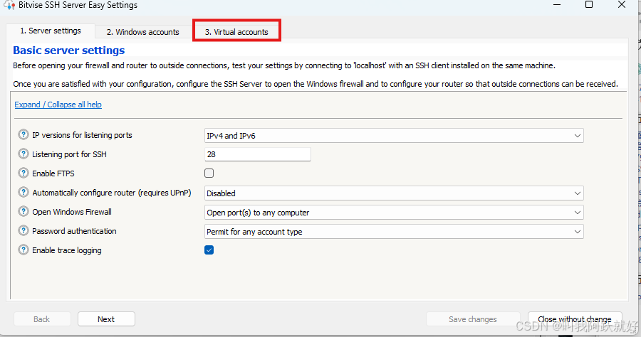 程序员的路上 | 创建一个简单的SFTP | Bitvise SSH Server下载安装配置-CSDN博客
