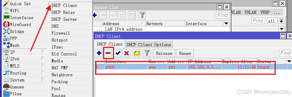 X86 RouterOS 7.18 设置笔记二：网络基础设置(IPV4)_routeros 7.18 nxdomain-CSDN博客