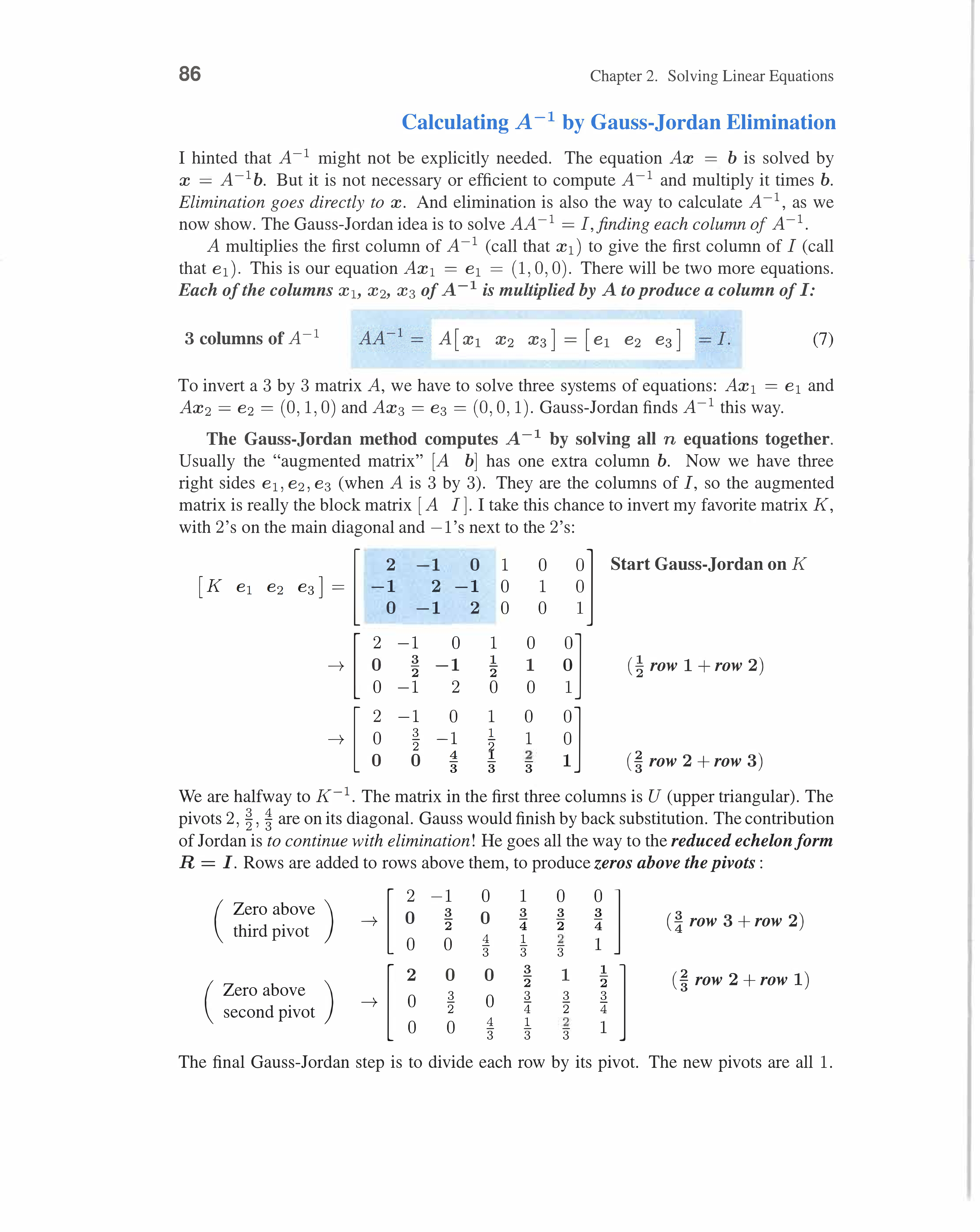 利用Gauss-Jordan消元法求逆矩阵的核心原理-CSDN博客