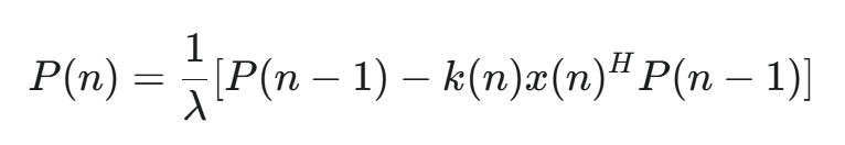 RLS滤波器（附python代码实现）-CSDN博客