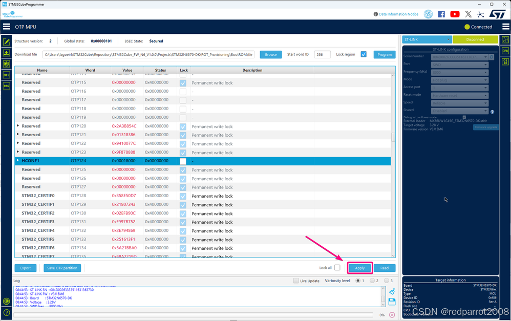 如何对 STM32N6 的一次性可编程（OTP）熔丝位进行编程_stm32 otp-CSDN博客