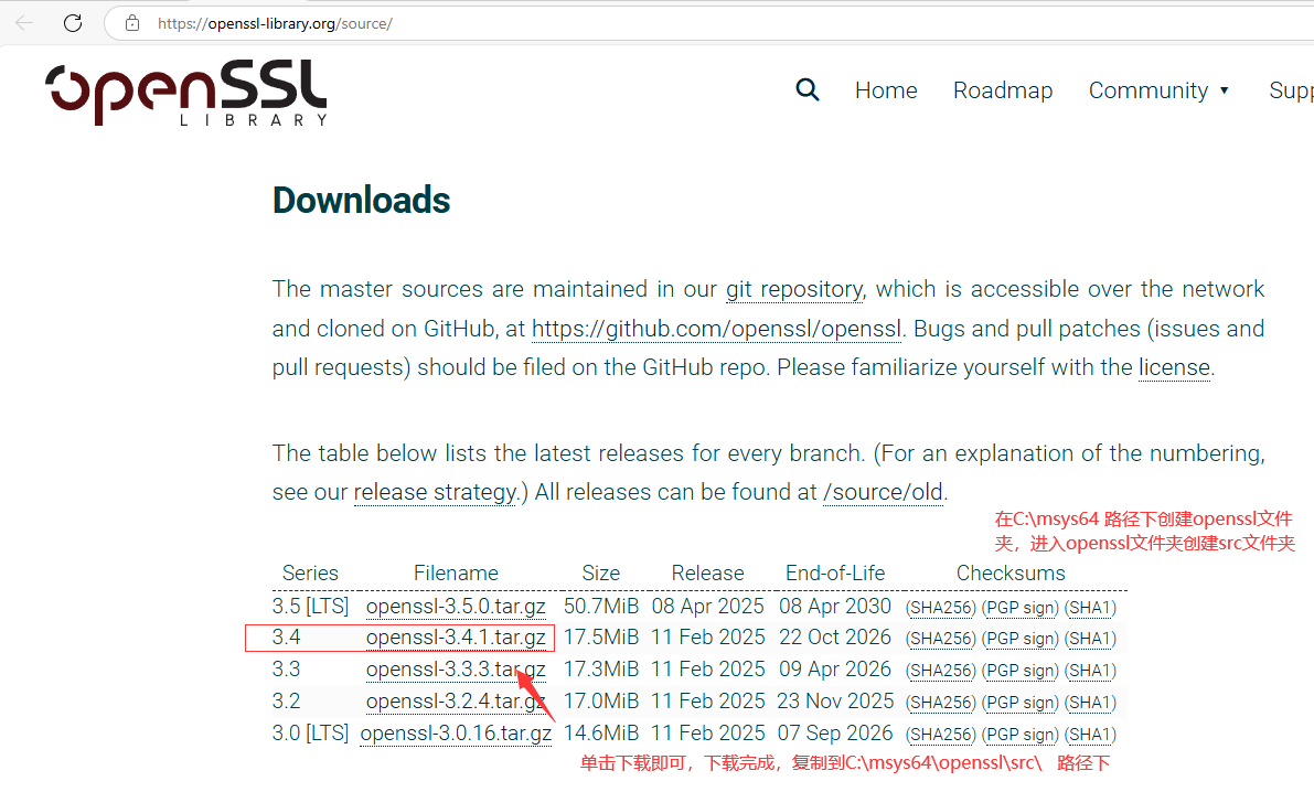 在 Windows 系统下使用 MSYS2 Mingw64编译 OpenSSL 64 位版本_win64openssl-CSDN博客