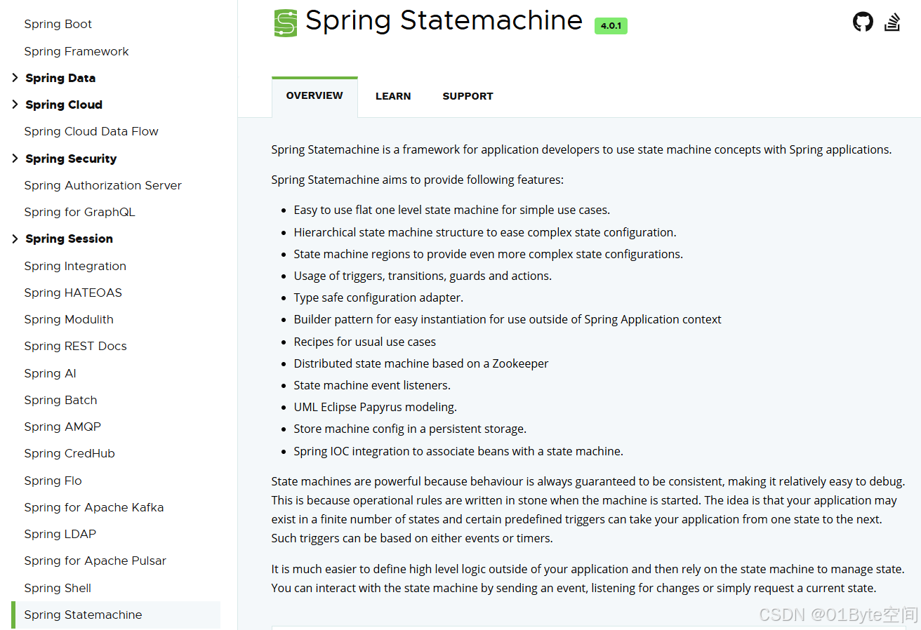 科普文：软件架构Spring系列之【状态机：Spring Statemachine】_国外开源 事件驱动状态机软件架构-CSDN博客