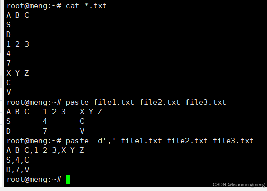 paste 命令介绍和使用案例_paste命令用法-CSDN博客