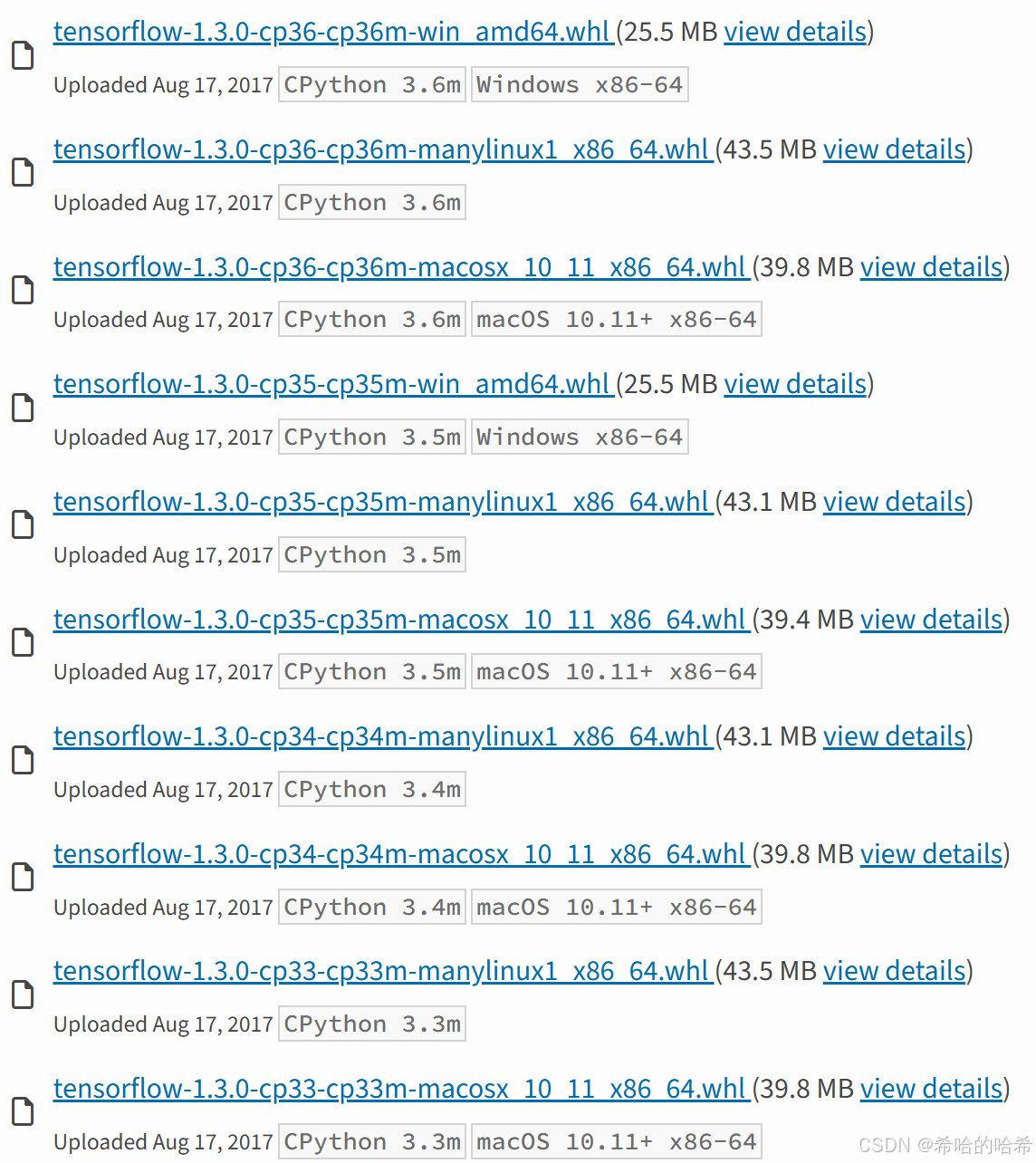 安装tensorflow1.x版本-CSDN博客