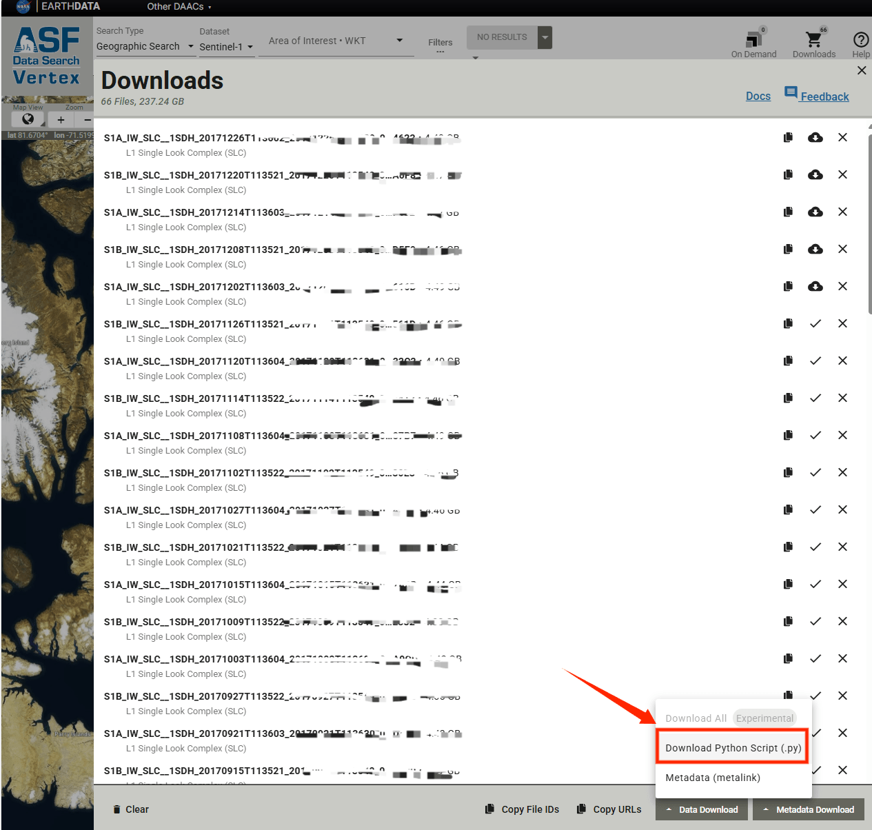 ASF云平台批量下载sentinel-1数据_asf数据批量下载-CSDN博客