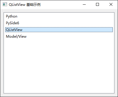 PySide6之QListView 学习_pyside6 qlistview-CSDN博客