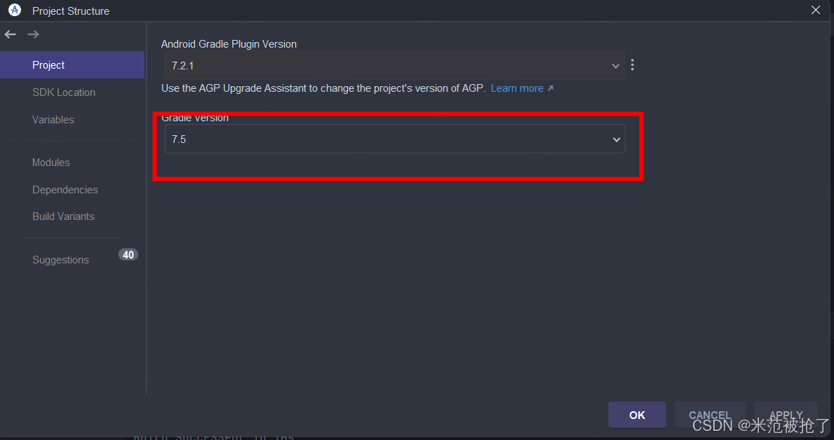 项目构建提示Your build is currently configured to use incompatible Java 21.0. ...