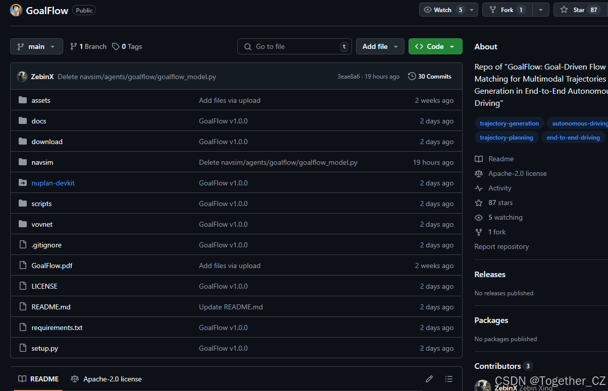GoalFlow: Goal-Driven Flow Matching for Multimodal Trajectories Gen——用于端到端自动驾驶的多模态轨迹生成的目标驱动流匹配方法 ...