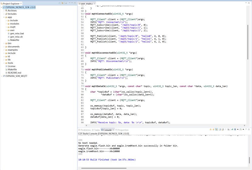 ESP8266使用NONOS_SDK-2.0.0开发入门教程 —— （三）接入阿里云平台，实现数据的上传与下发（云平台点灯实验）_esp8266 sdk开发篇-CSDN博客