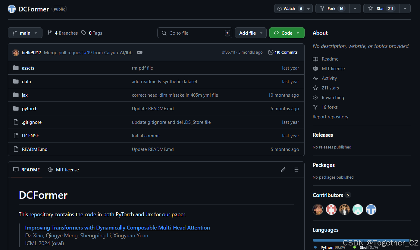 DCFormer：Improving Transformers with Dynamically Composable Multi-Head Attention——通过动态可组合的多头注意力 ...