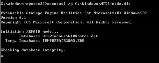 关于如何进行NTDS.dit修复的步骤_修改ntds.dit路径-CSDN博客