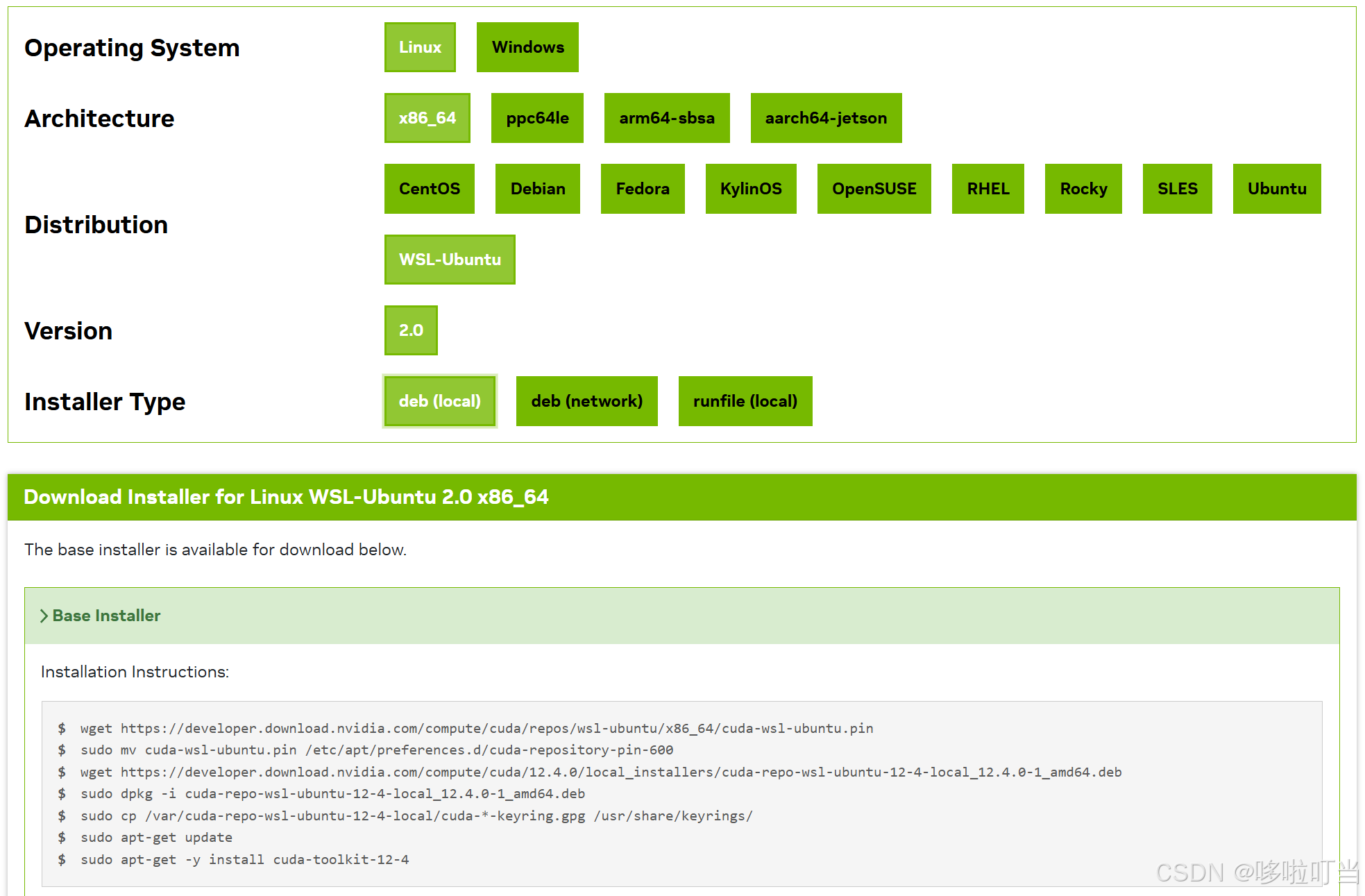 WSL2如何使用CUDA_wsl调用cuda-CSDN博客