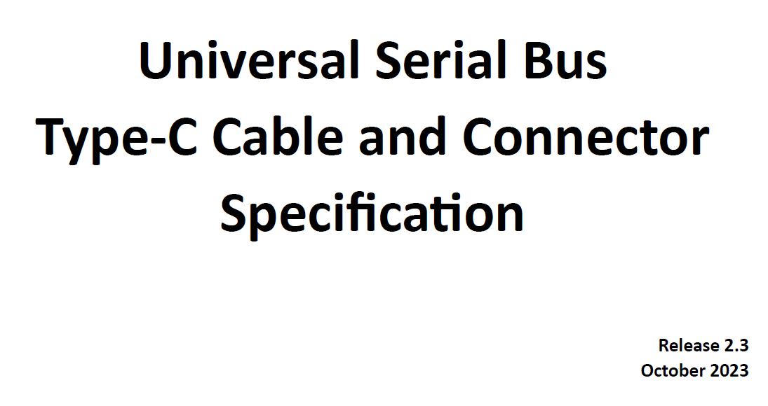 USB Type-C Spec R2.3 - October 2023中文版_universal serial bus type-c ...
