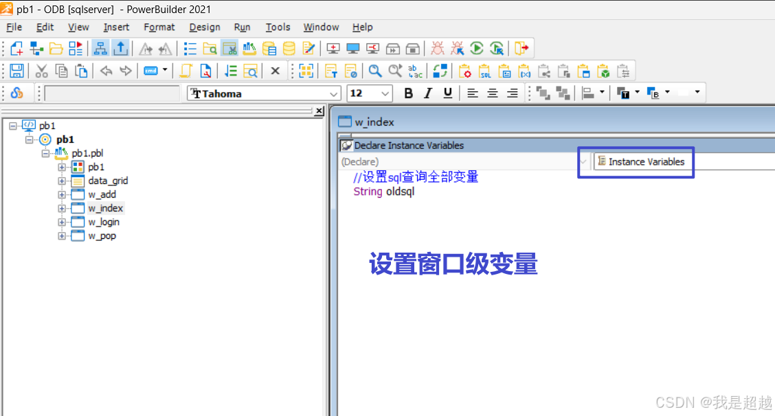 【项目开发篇】011--手把把教你完成一个PowerBuilder小项目之主窗口开发（四）_powerbuilder2021实例-CSDN博客