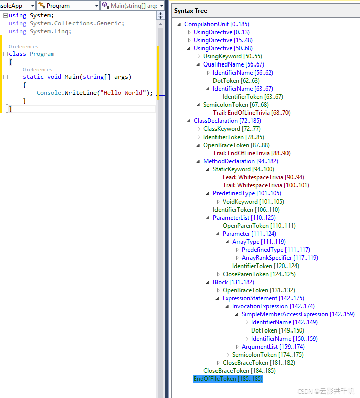 AST在.NET 中的剖析_net ast静态代码分析-CSDN博客