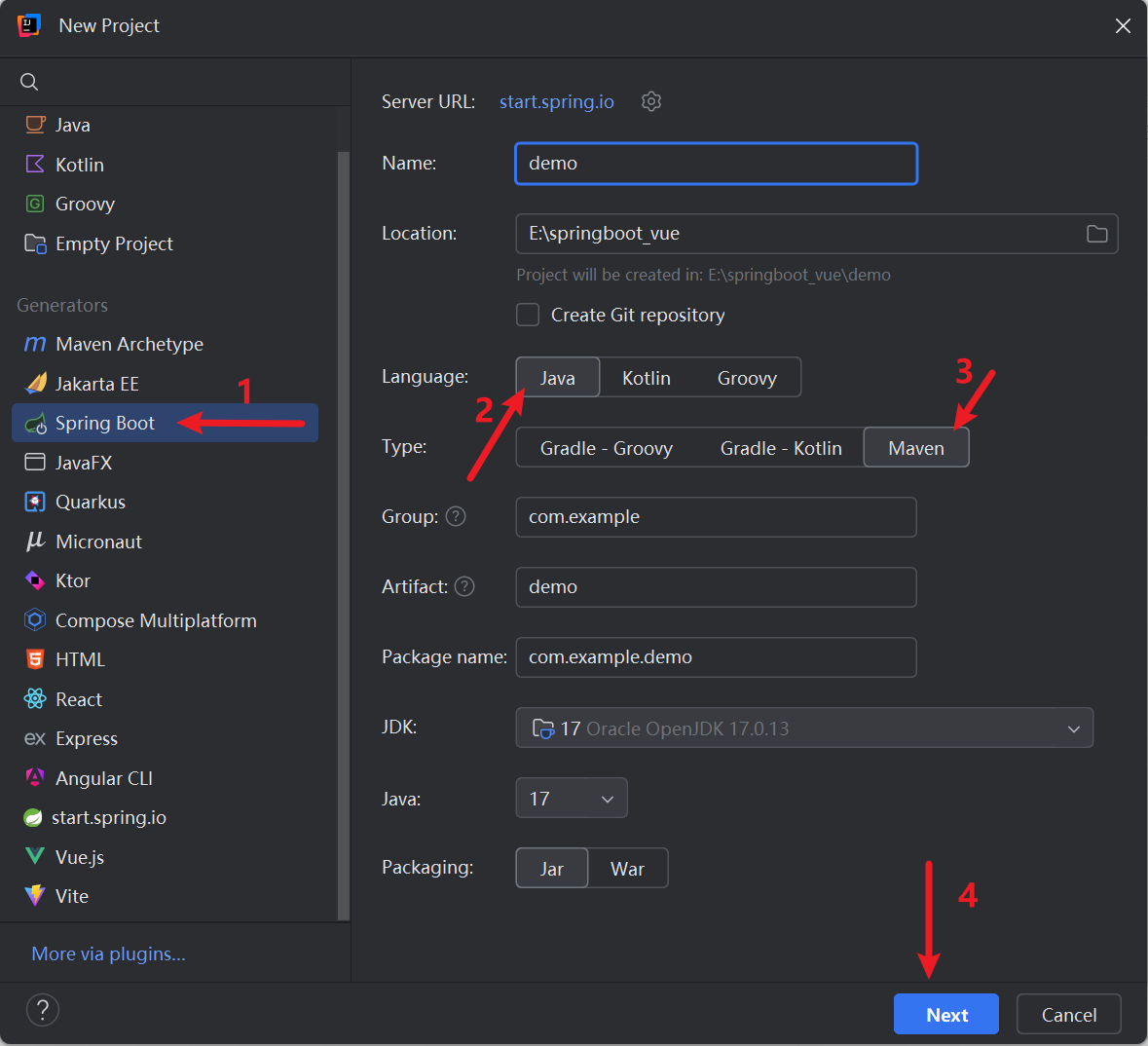 0基础创建并运行一个简单的Springboot项目_创建springboot项目,并完成一个controller-CSDN博客