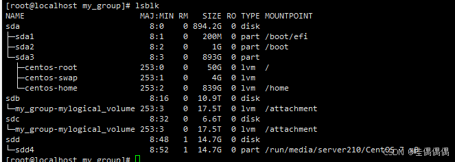 如何将sdb、sdc磁盘合并_linux多个磁盘合成一个-CSDN博客