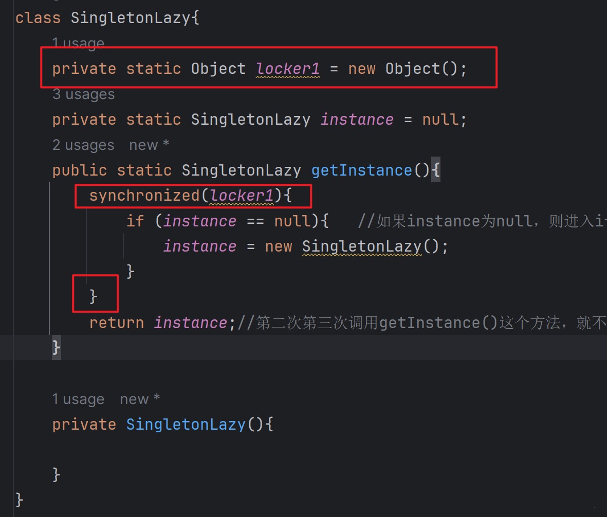 Javaee———单例模式引起的多线程安全问题: 饿汉懒汉”模式,及解决思路和方法(面试高频)java 饿汉单列模式中的方法会被排队调用