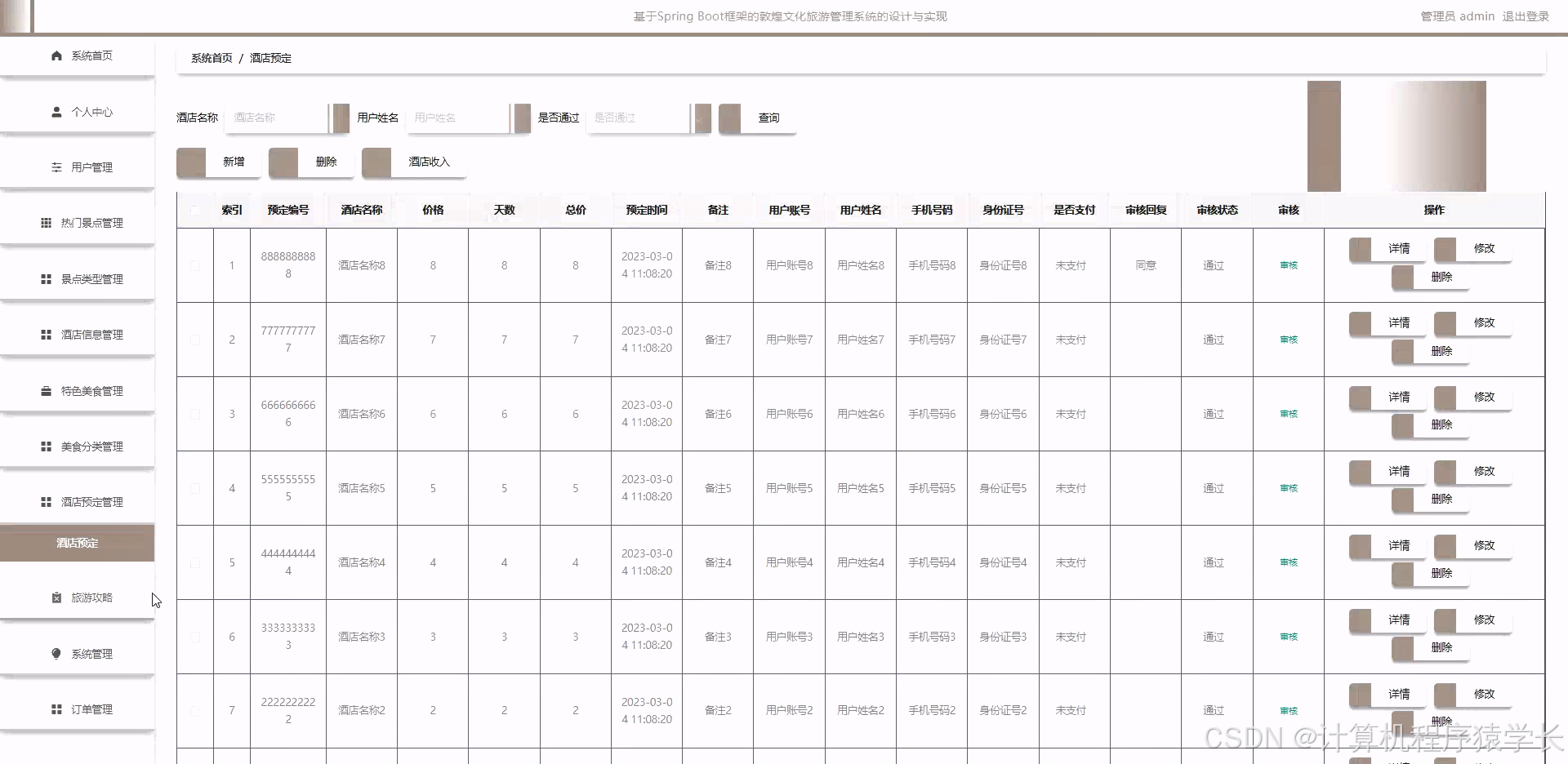 Java毕业设计 基于spring Boot框架的敦煌文化旅游景点管理系统的设计与实现源码lw部署文档全bao远程调试代码讲解等 Csdn博客