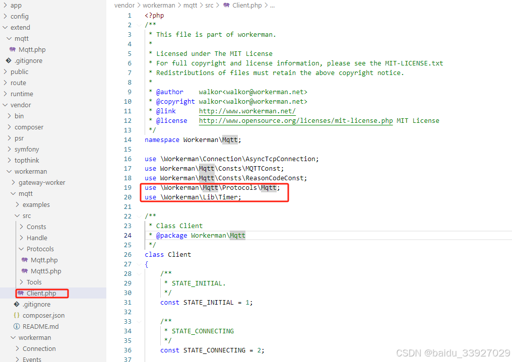 MQTT开发，thinkphp6配合workerman/mqtt做物联网mqtt订阅与发布消息，支持长连接、断开重连_thinkphp mqtt-CSDN博客