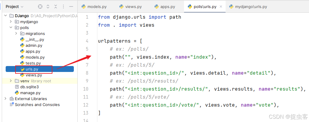 PyCharm社区版03：在Django-polls应用中使用模板_django的poll示例-CSDN博客