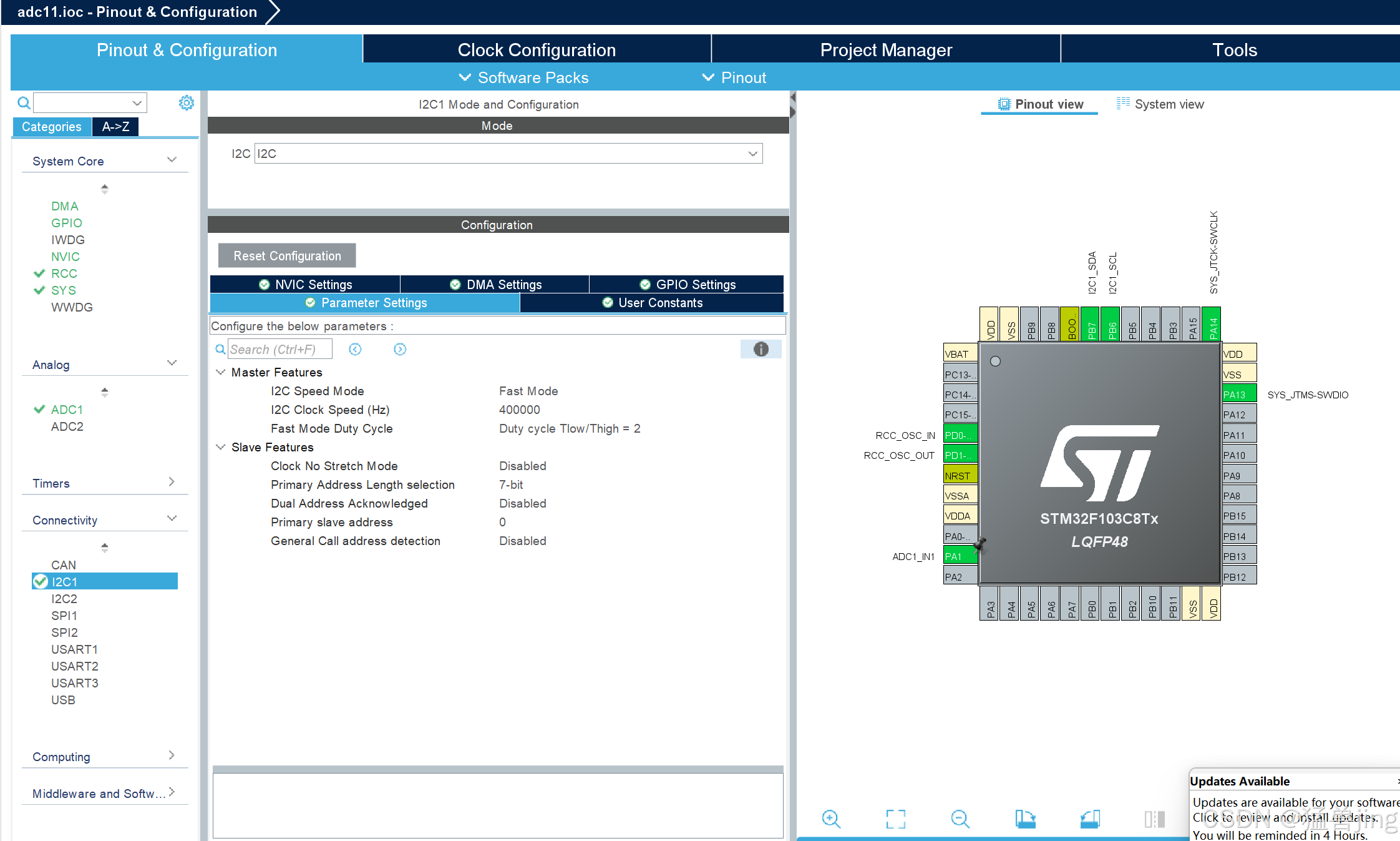 STM32CUBEMX IDE配置ADC单/多通道记录_stm32cubeide adc-CSDN博客