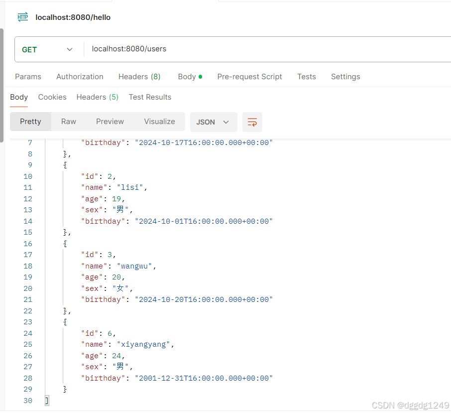 Springboot 中如何使用mybatis对mysql 数据增删改查使用mybatis做mysql增删改查并使用postman测试 Csdn博客