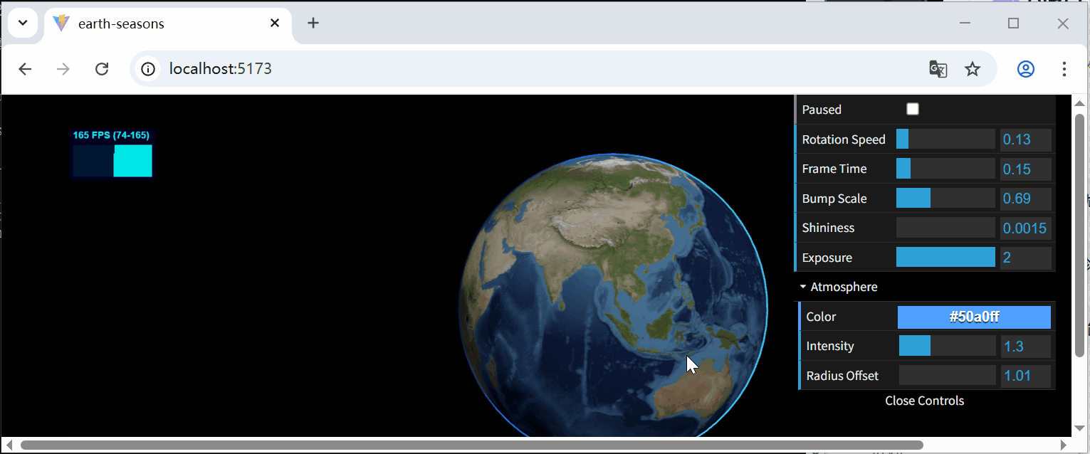 【小沐杂货铺】基于Three.JS绘制三维数字地球Earth（GIS 、WebGL、vue、react，提供全部源代码）_threejs 地球-CSDN博客